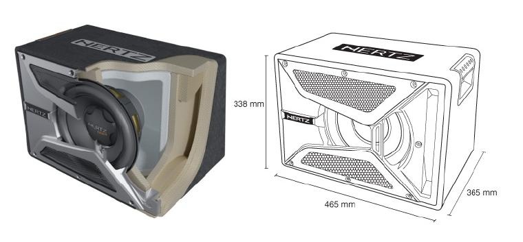 Subwoofer v boxe Hertz EBX 250.5 | Ahifi.sk
