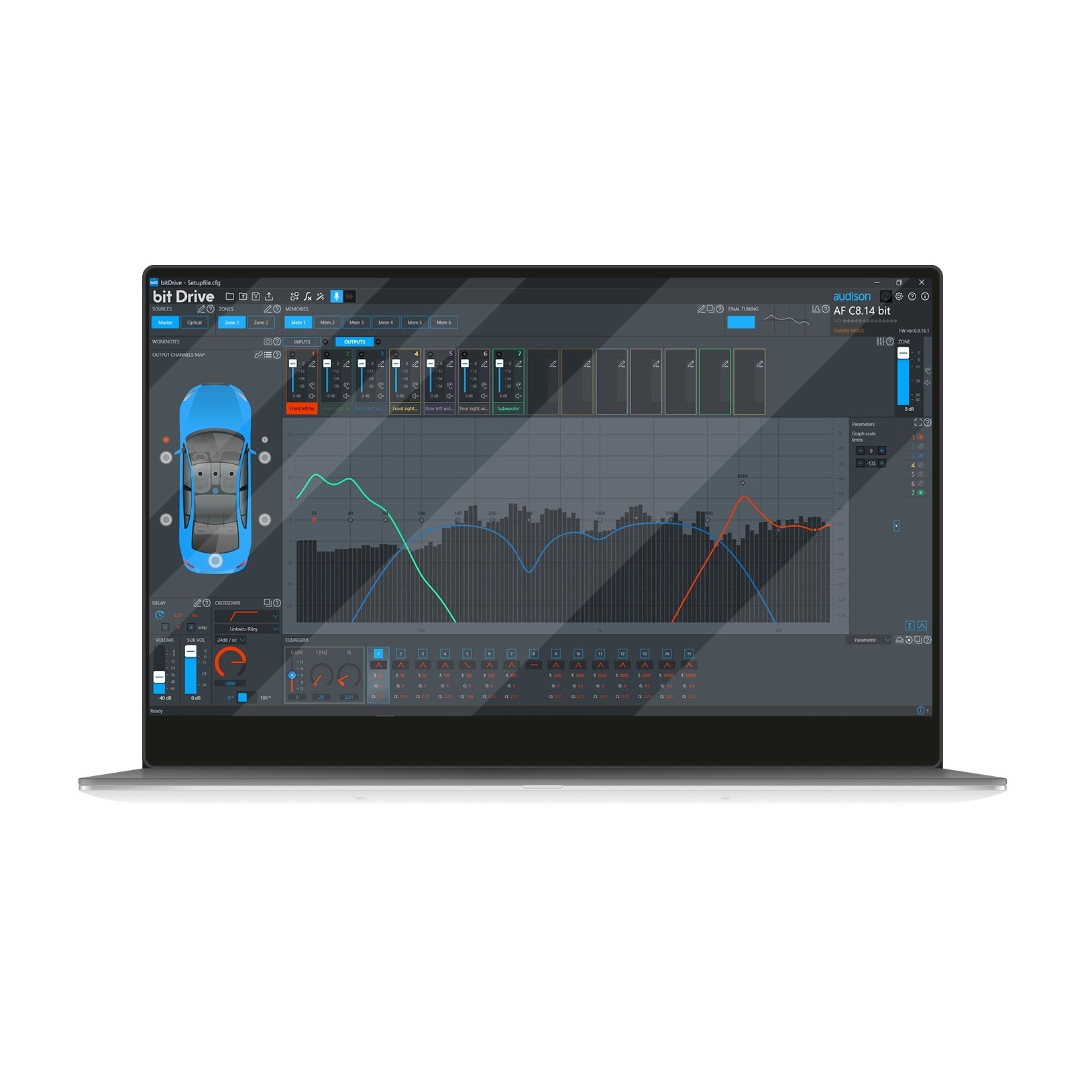 Zosilňovač s DSP procesorom Audison AF C8.14 bit | Ahifi.sk